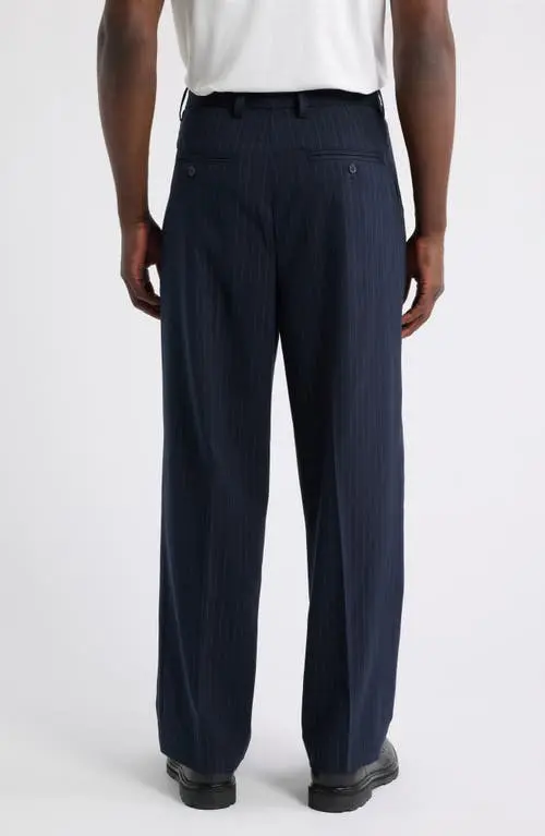 CASUAL FRIDAY Grant Pinstripe Wide Leg Pleated Pants
