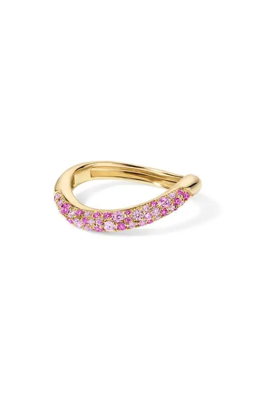 EDEN PRESLEY Wave 14k Gold Sapphire Ring