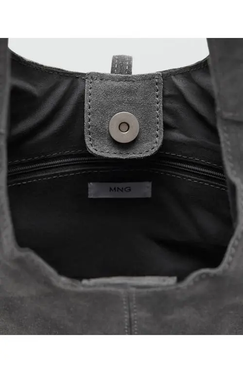 Mango Suede Shoulder Bag