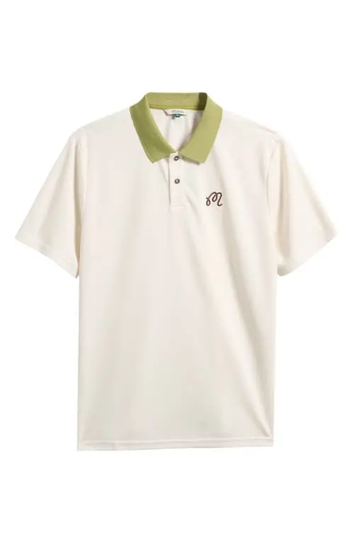 MALBON Fairway Hex Piqué Golf Polo