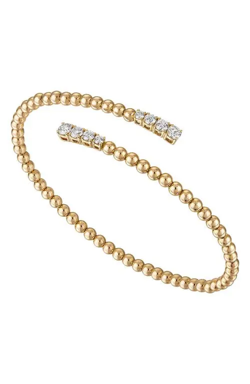 EDEN PRESLEY Bubbles 14k Gold Double Wrap Flex Bangle
