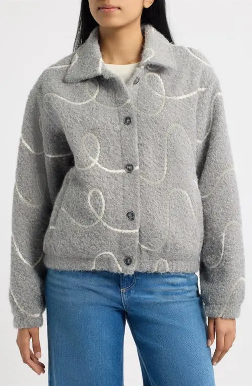 24COLOURS Squiggle Bomber Jacket