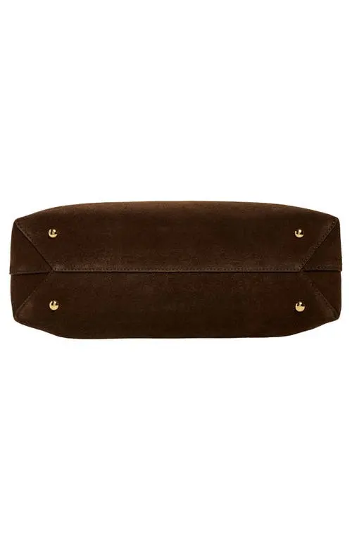 DEMELLIER The Midi Suede Stockholm Bag - Mocha