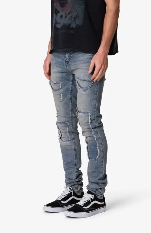 Mnml Skinny Distressed Repair Patch Jeans