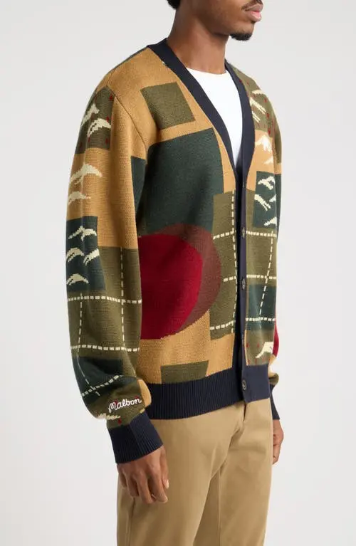 MALBON Edo Wool Blend Cardigan