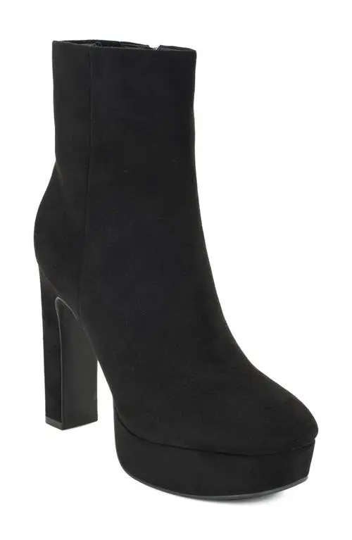 Nine West Danella Faux Leather Platform Bootie - Blk02