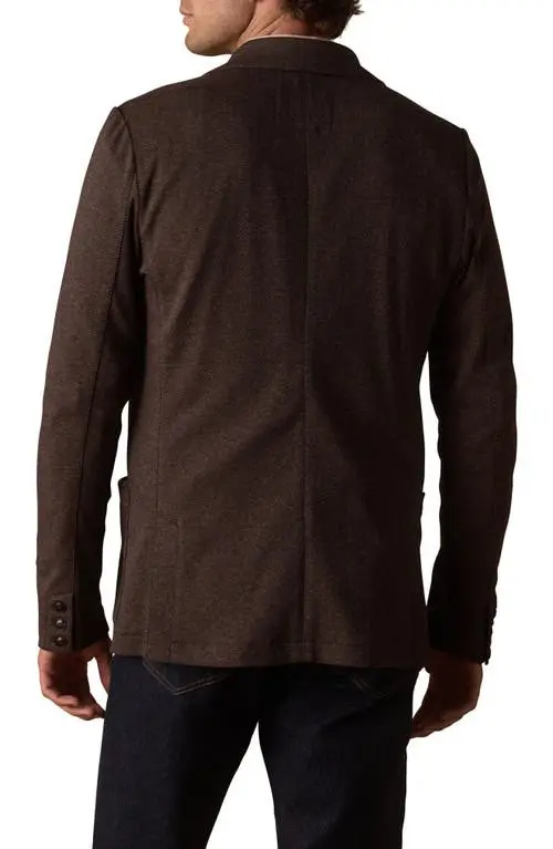 THE NORMAL BRAND Knit Cotton Blend Herringbone Sport Coat