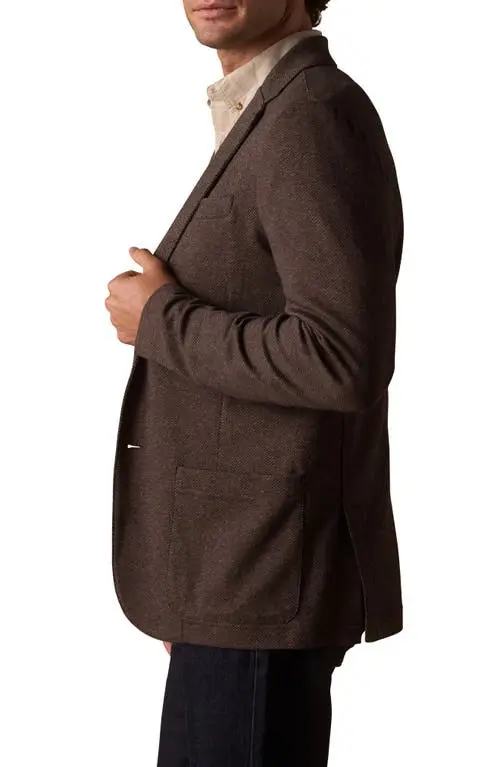 THE NORMAL BRAND Knit Cotton Blend Herringbone Sport Coat