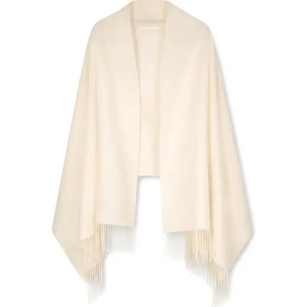 Sofia Cashmere Cashmere Woven Wrap - Ivory