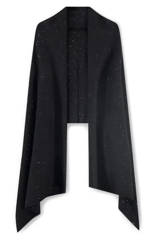 Sofia Cashmere Cashmere Sequin Wrap - Black