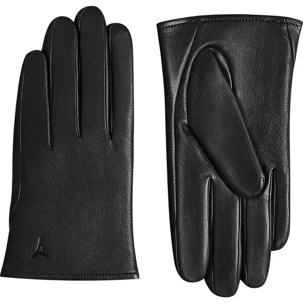 Manière De Voir Azel Leather Short Gloves - Black