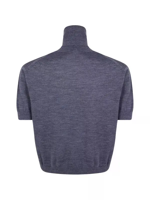 N°21 Short-sleeve Turtleneck Sweater