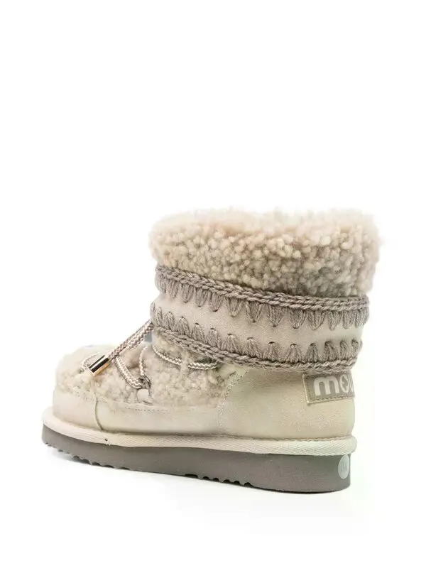 Mou Eskimo 18 Crochet-trim Ankle Boots