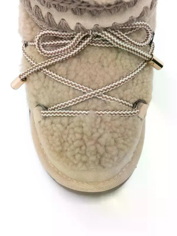 Mou Eskimo 18 Crochet-trim Ankle Boots