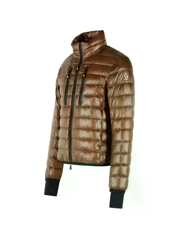 Moncler Hers Foldable Padded Ski Jacket - Brown
