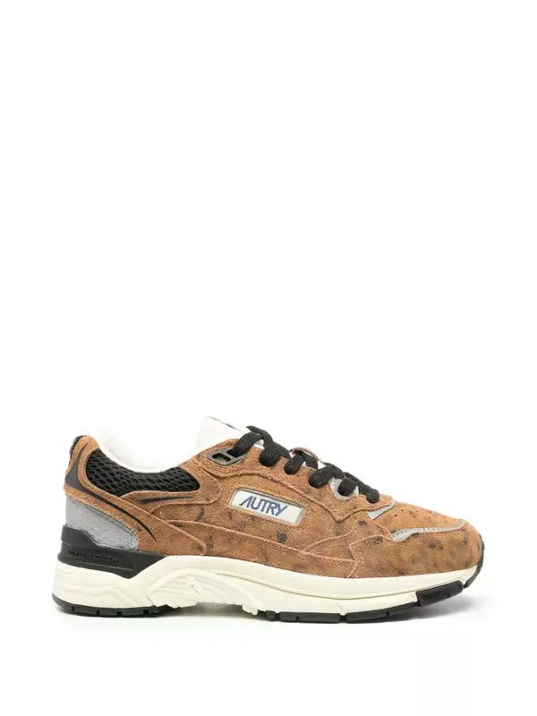 AUTRY Hyperway Suede Sneakers - Brown