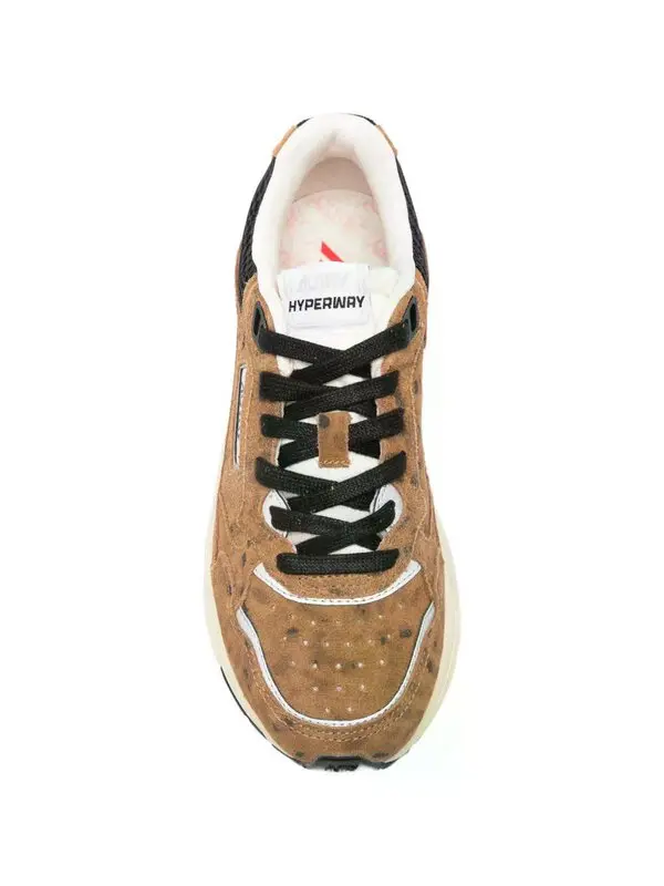 AUTRY Hyperway Suede Sneakers - Brown