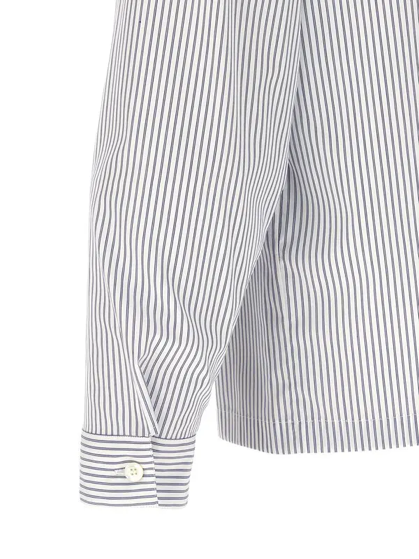 Prada Zip Striped Shirt