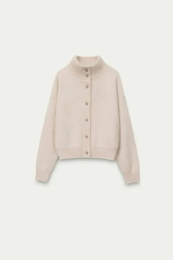 Iris Von Arnim Dabina Brushed Cashmere Cardigan