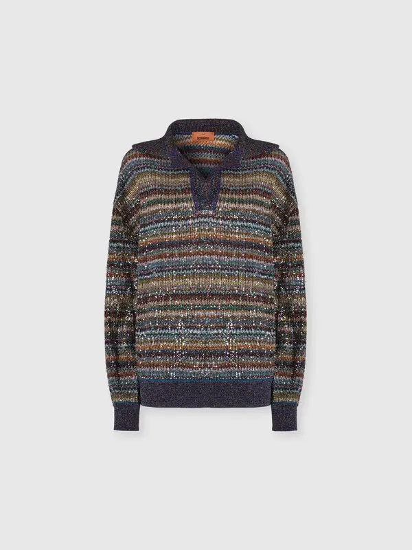 Missoni Oversized Polo Shirt With Sequins