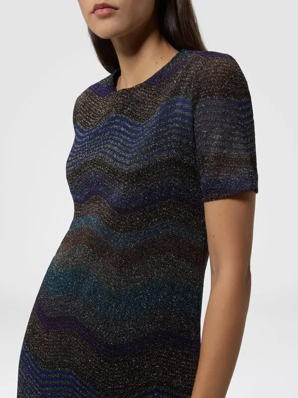 Missoni Mini Dress With Wide Wave Motif
