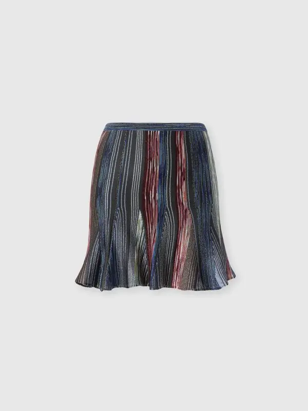 Missoni Flared Space-dye Viscose Lamé Mini Skirt - Multicoloured