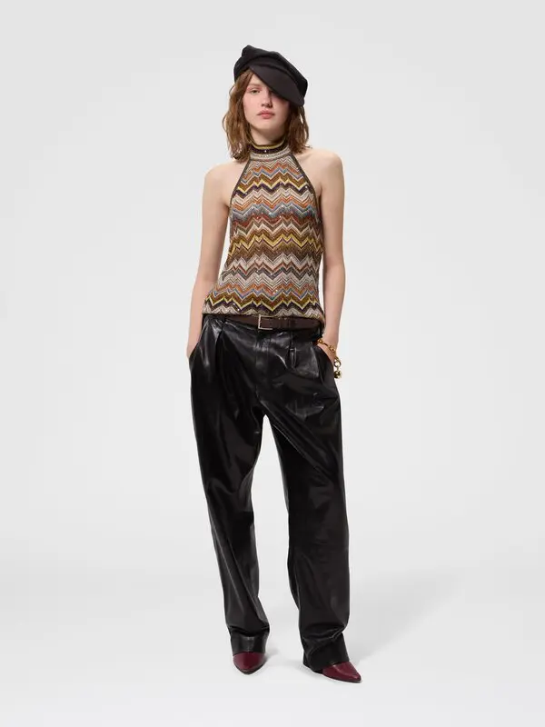 Missoni Halterneck Top With Striped Chevron Motif
