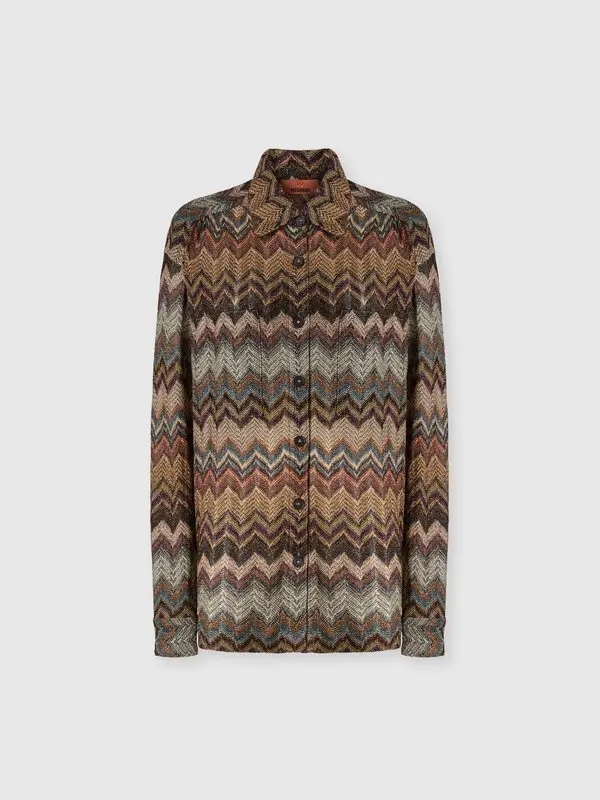 Missoni Regular-fit Shirt With Zig Zag Motif