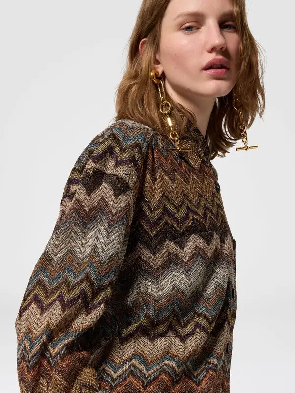 Missoni Regular-fit Shirt With Zig Zag Motif