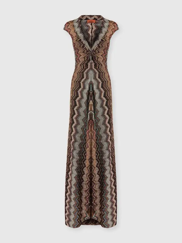 Missoni Long Dress With Knotted Neckline