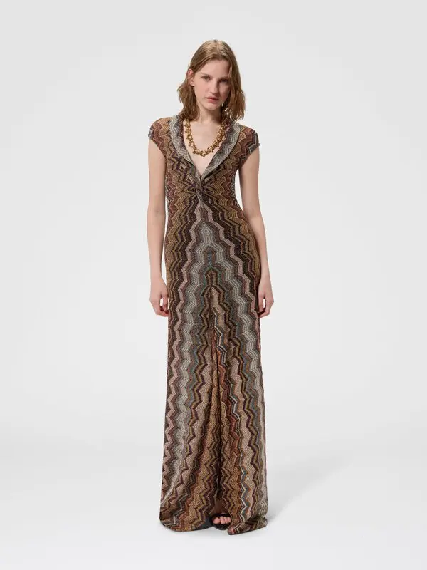 Missoni Long Dress With Knotted Neckline