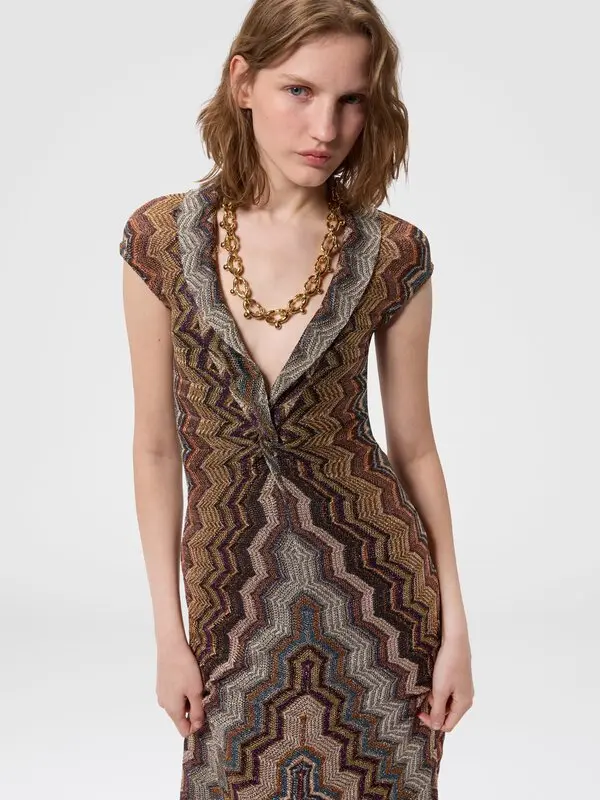 Missoni Long Dress With Knotted Neckline