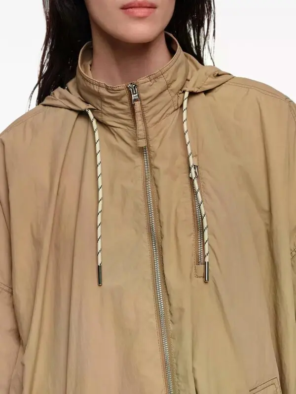 Bimba Y Lola Camel Fluid A-line Trench Coat