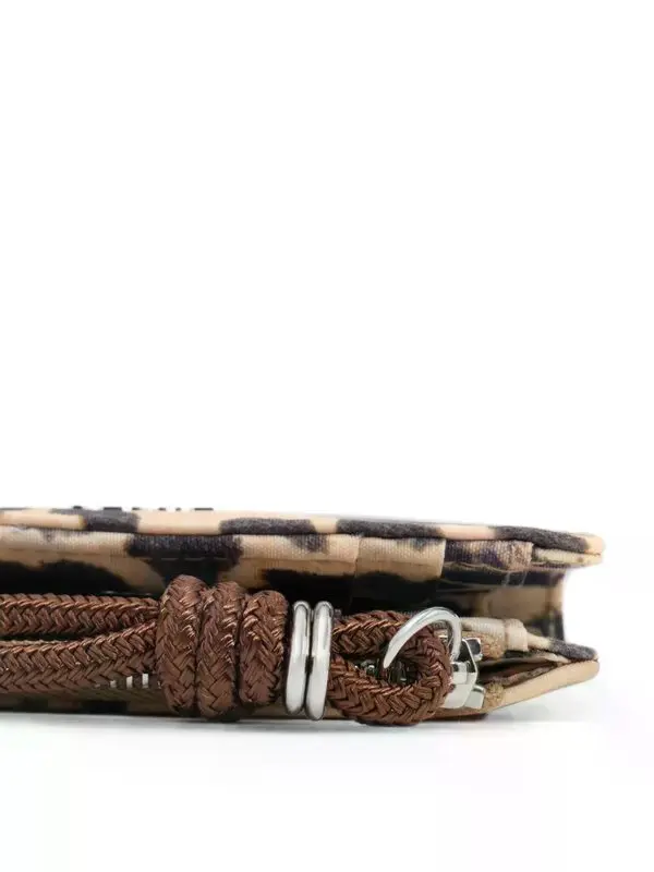 Bimba Y Lola Leopard-natural Nylon Compact Wallet