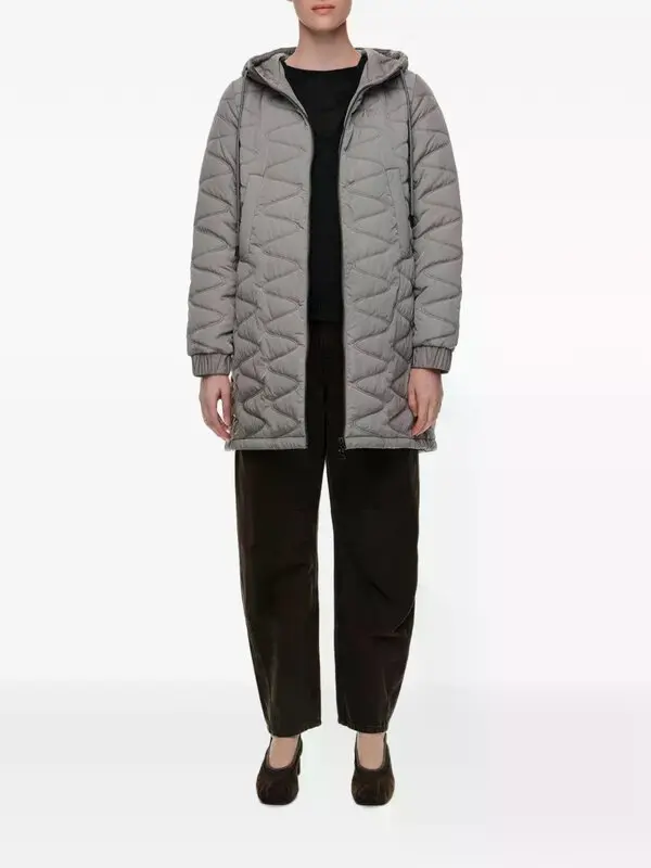 Bimba Y Lola Gray Mid-length Padded Puffer