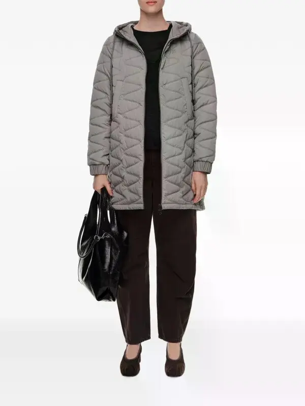 Bimba Y Lola Gray Mid-length Padded Puffer