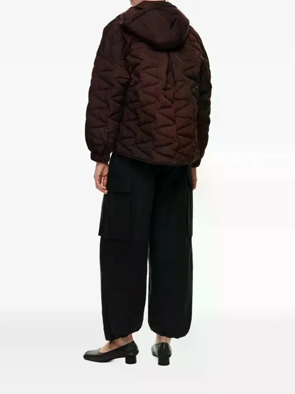 Bimba Y Lola Short Chocolate Padded A-line Trench