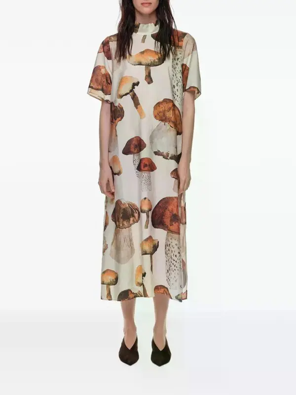 Bimba Y Lola Washed Black Slip Dress With Rounded Seams