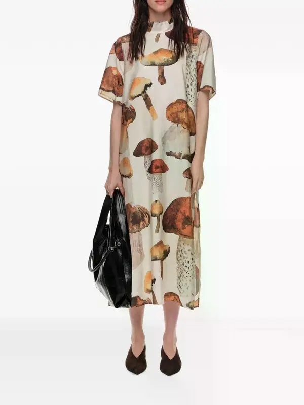Bimba Y Lola Washed Black Slip Dress With Rounded Seams