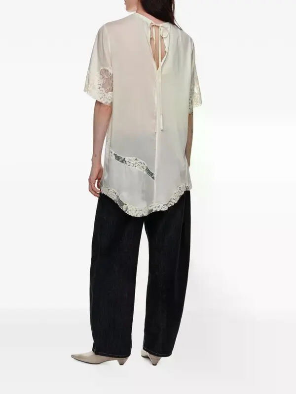 Bimba Y Lola Lace-trimmed Asymmetric Top