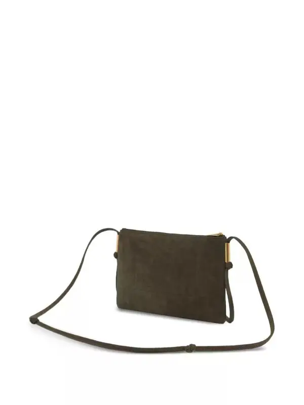 Bimba Y Lola Small Fango Suede Clutch Bag