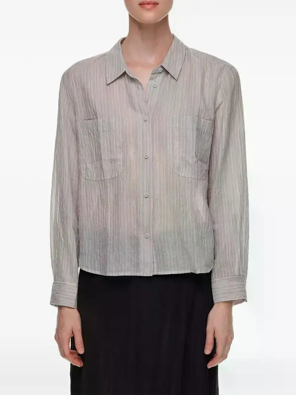 Bimba Y Lola Light-grey Straight-cut Feminine Shirt