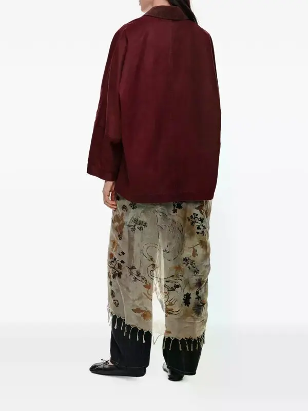 Bimba Y Lola Short Burgundy Coated Trench