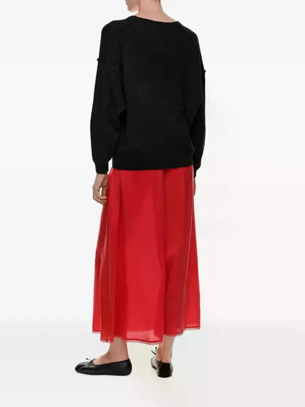 Bimba Y Lola Washed Silk Skirt