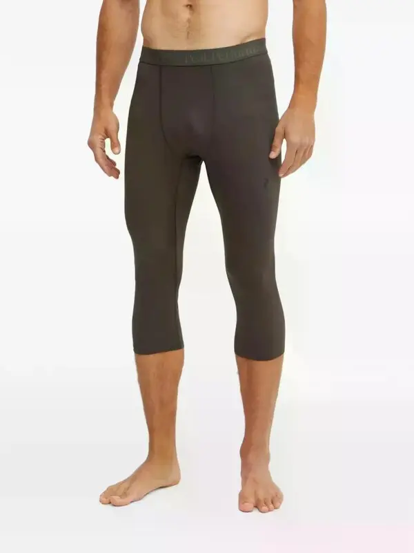 PEAK PERFORMANCE Logo-waistband Cropped Performance Leggings
