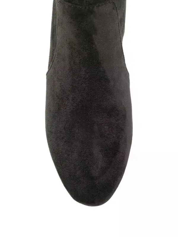 BIBI LOU Suede-effect Block-heel Ankle Boots