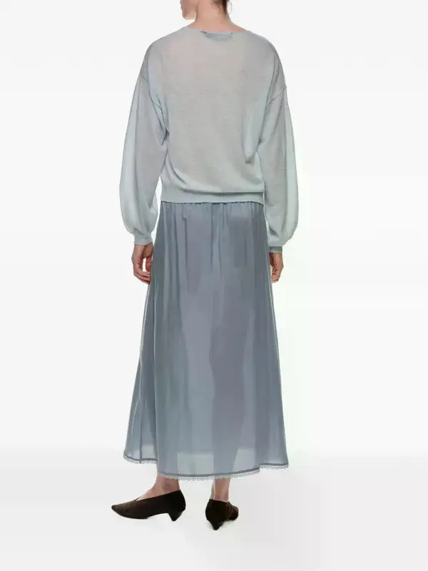 Bimba Y Lola Light- Washed Silk Skirt