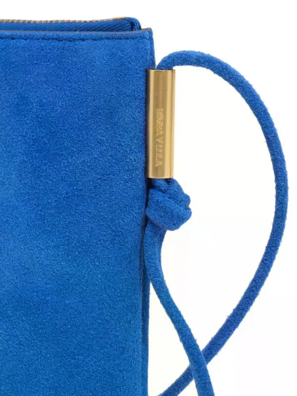 Bimba Y Lola Small Electric- Suede Clutch Bag