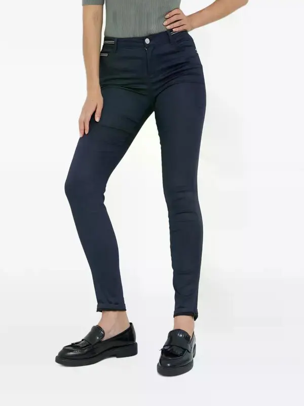 MORGAN Ribbon-trim Skinny Trousers