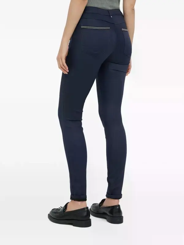MORGAN Ribbon-trim Skinny Trousers